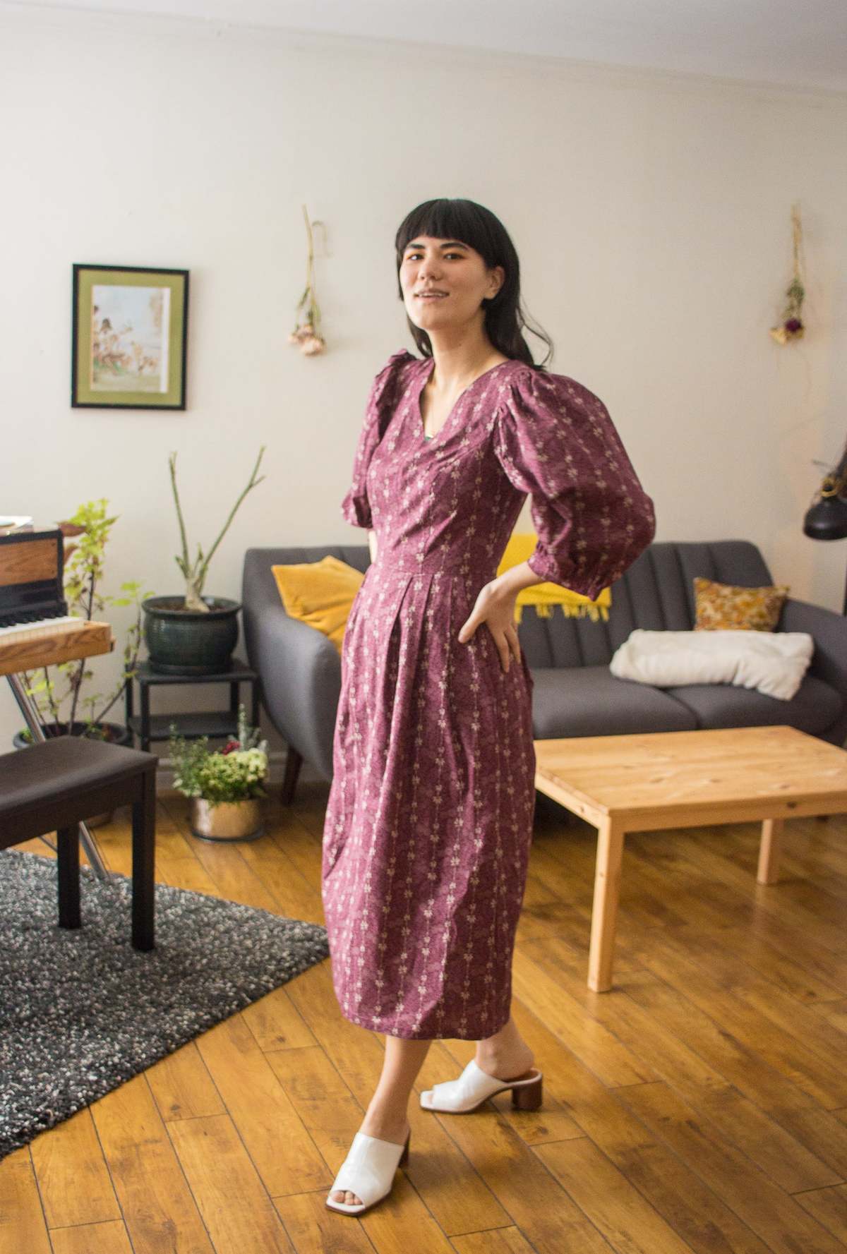 Birds of North America Paruline Dress - Amaranth | Garmentory