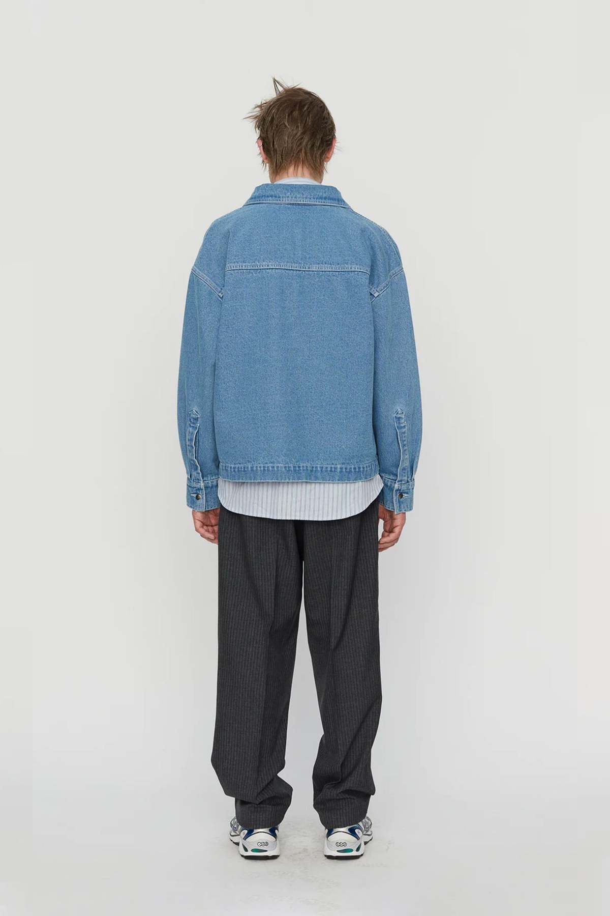 mfpen Cut Off Denim Jacket - Light Blue | Garmentory