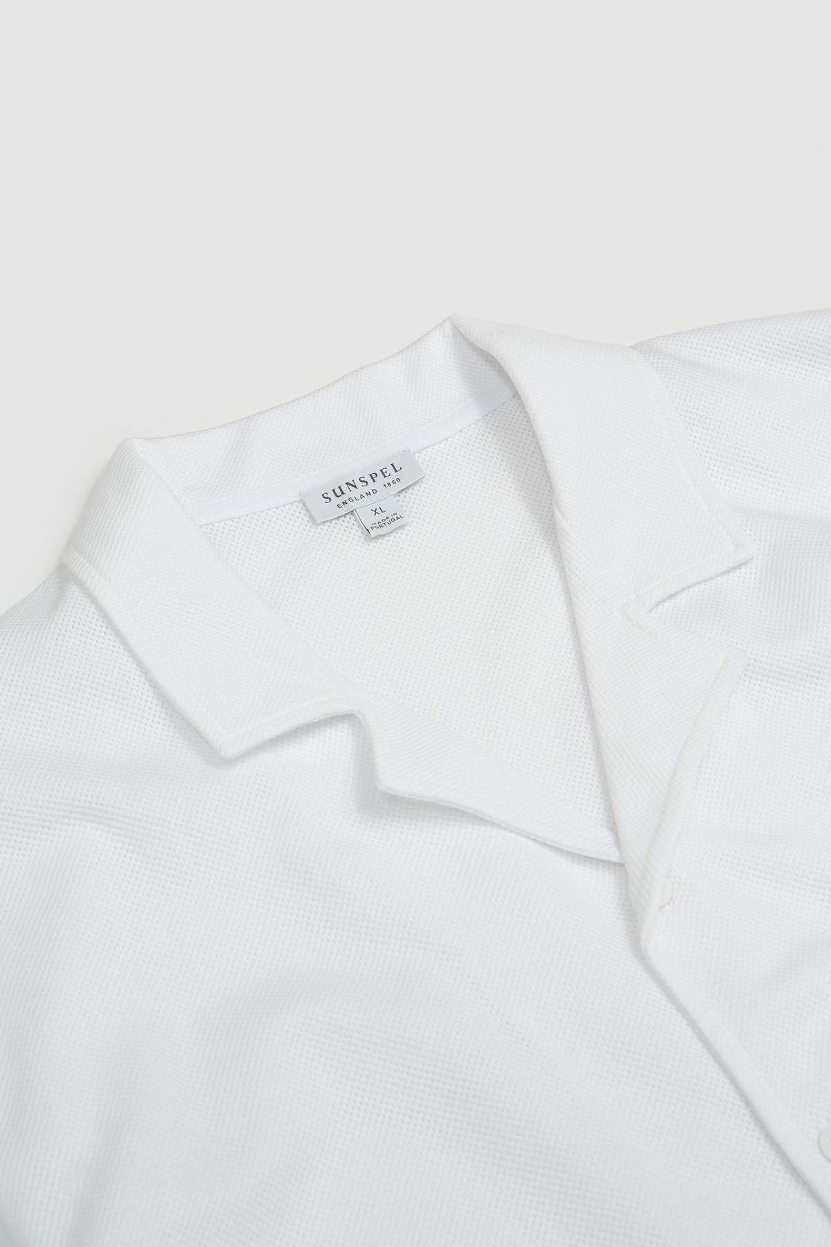 Sunspel SS Riviera Camp Collar Shirt - White | Garmentory