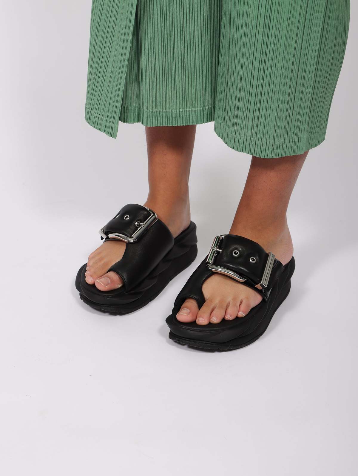 4CCCCEES Mellow Glow Sandals - Black | Garmentory