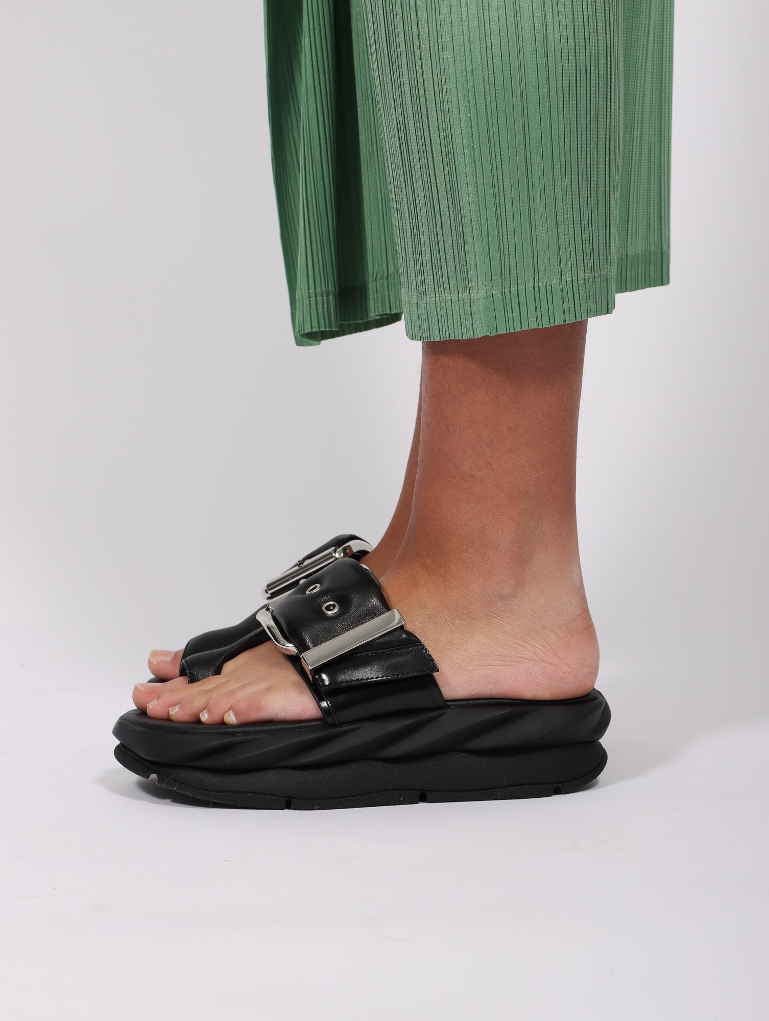 4CCCCEES Mellow Glow Sandals - Black | Garmentory