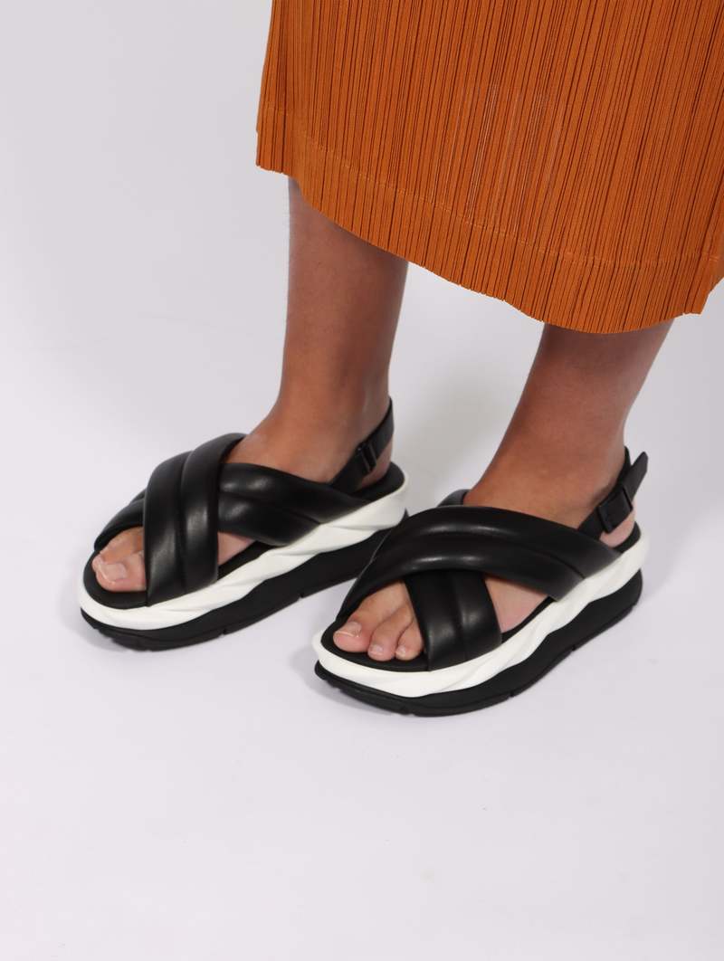 4CCCCEES Mellow Me Sandals - Black | Garmentory