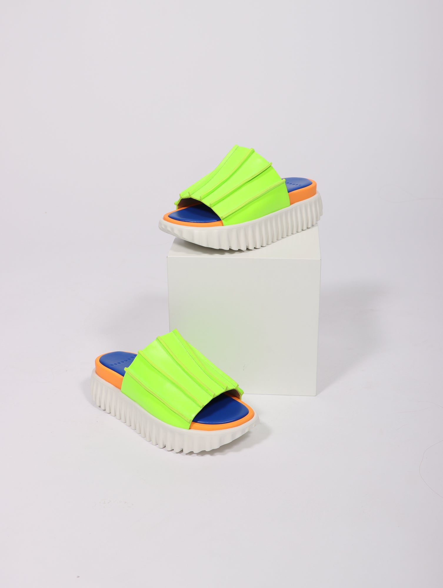 4CCCCEES Waffo Pleat - Neon Green | Garmentory