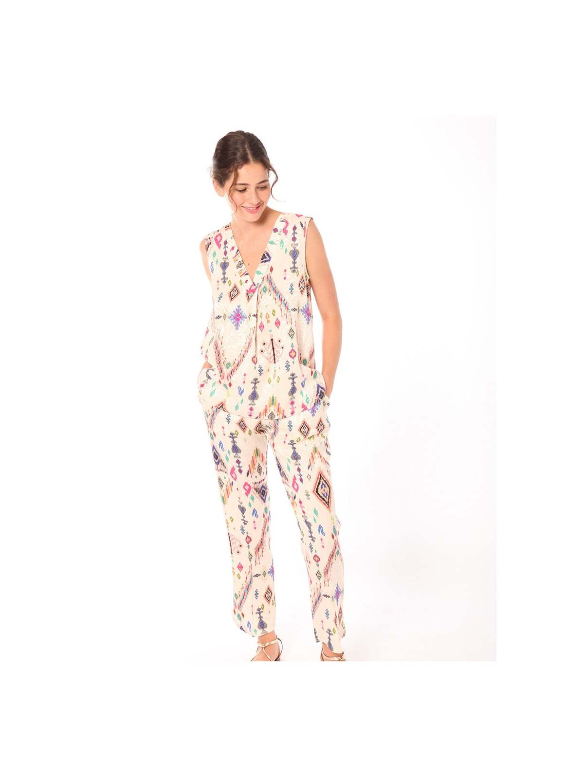 Vilagallo Ornella Trouser - Hanoi Ecru | Garmentory