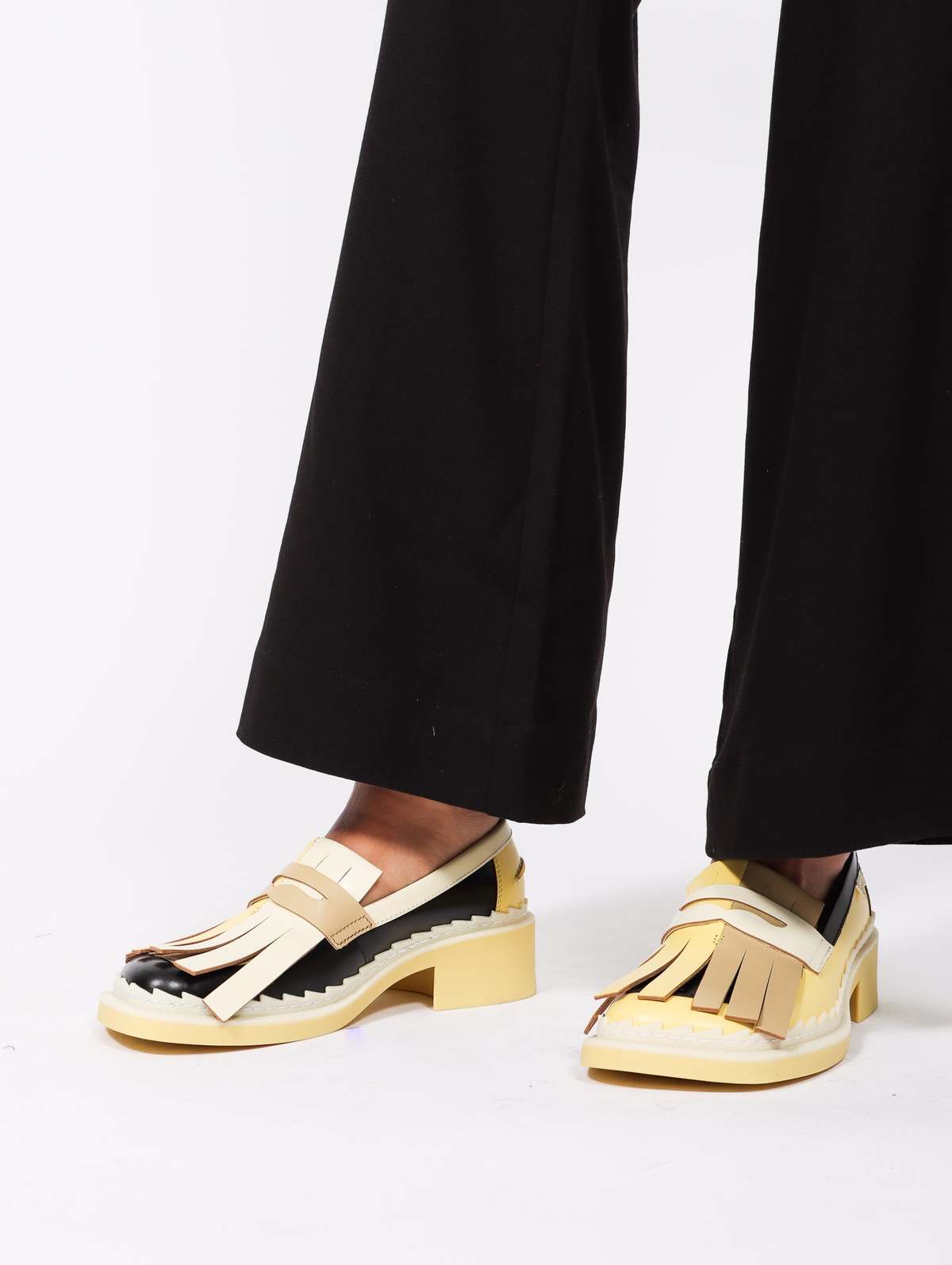 Camper Twins Loafers - Yellow Multicolor | Garmentory