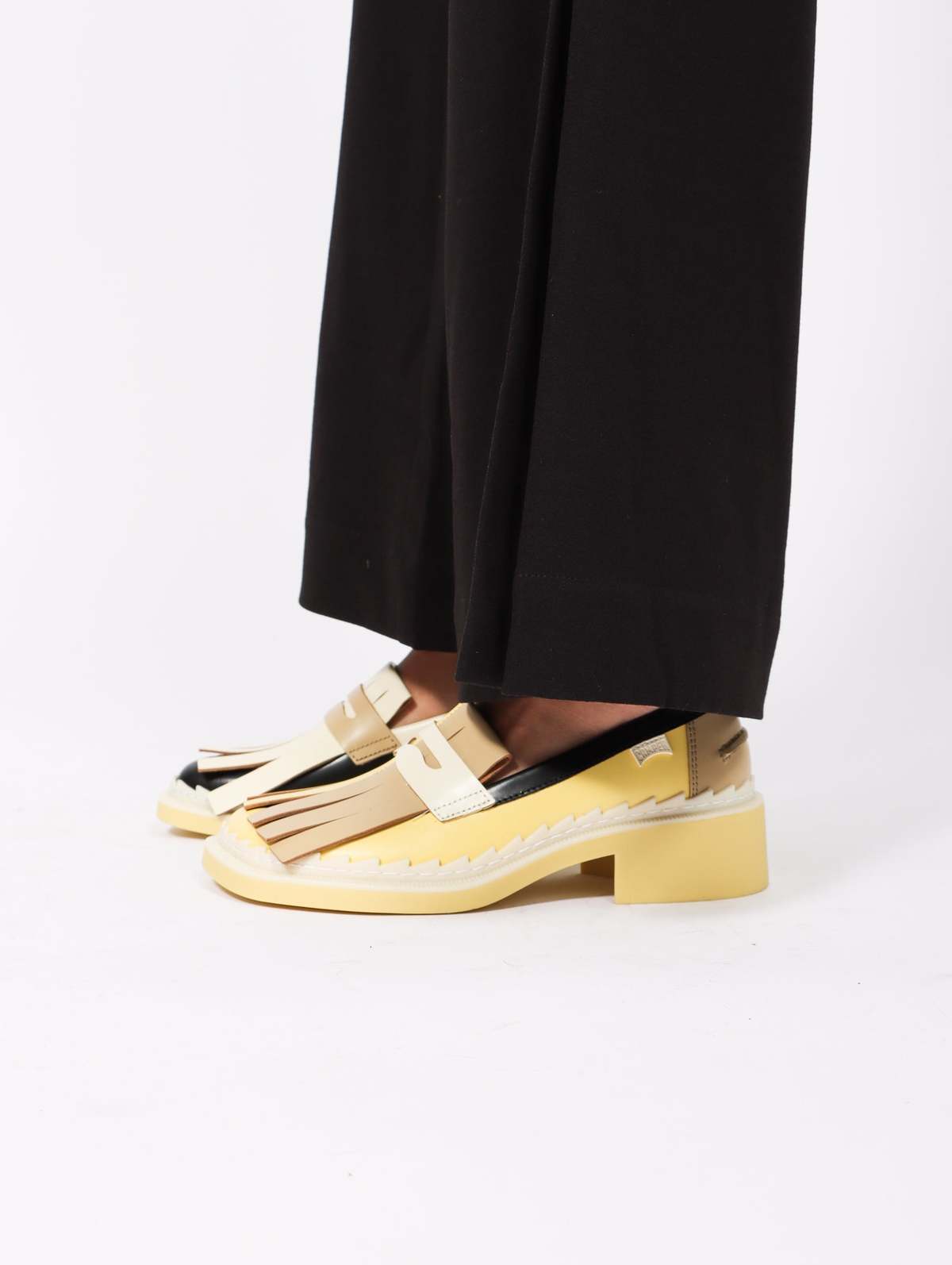Camper Twins Loafers - Yellow Multicolor | Garmentory