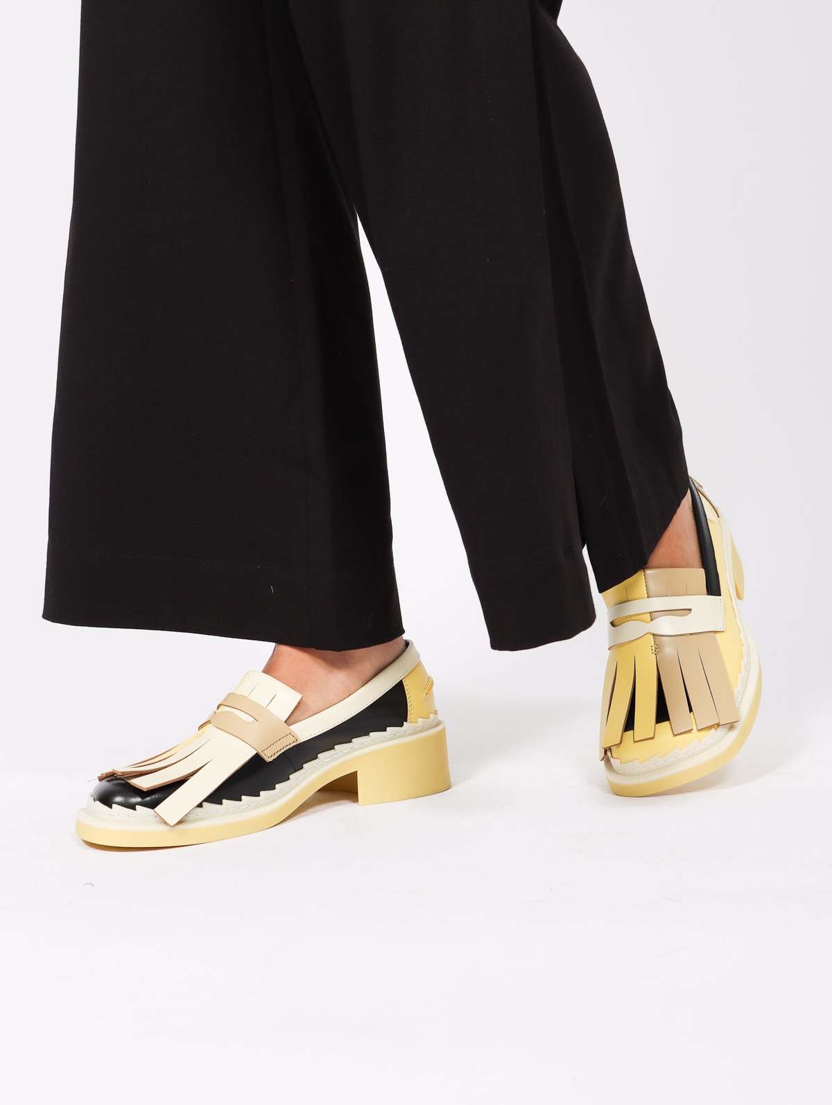 Camper Twins Loafers - Yellow Multicolor | Garmentory