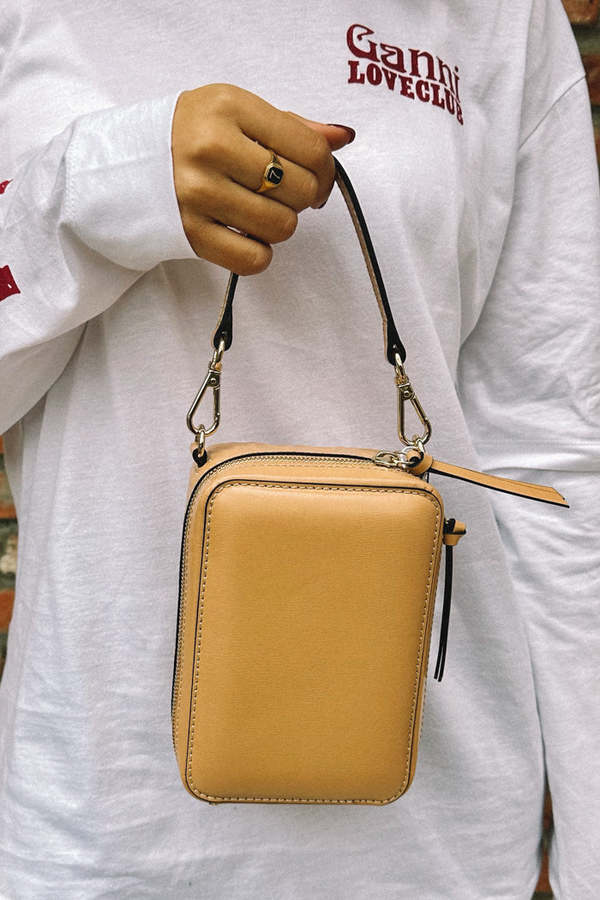 Ganni Banner Camera Bag - Tan | Garmentory
