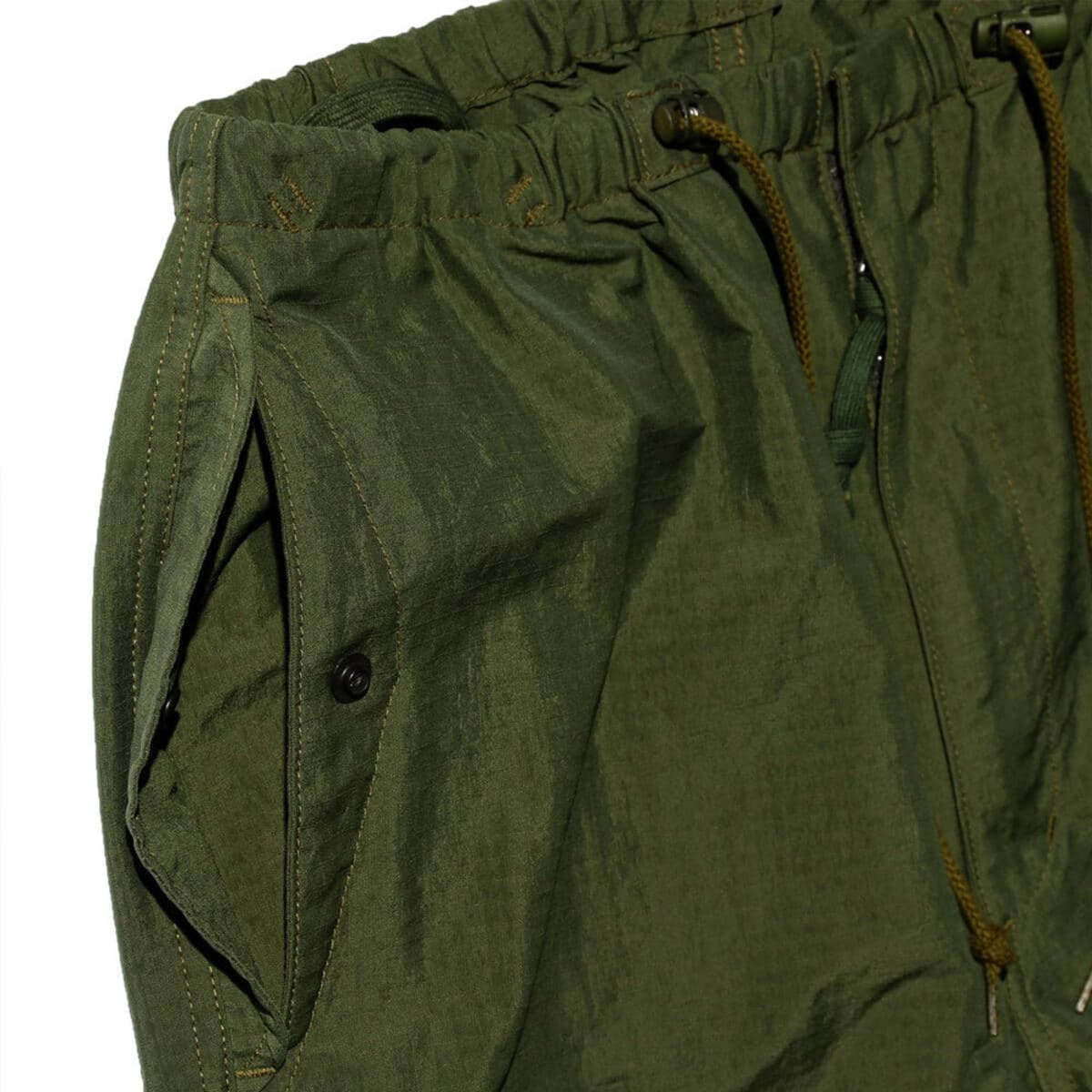 Beams Plus Stretch Nylon Ripstop Military 6-Pocket Overpants - Olive ...