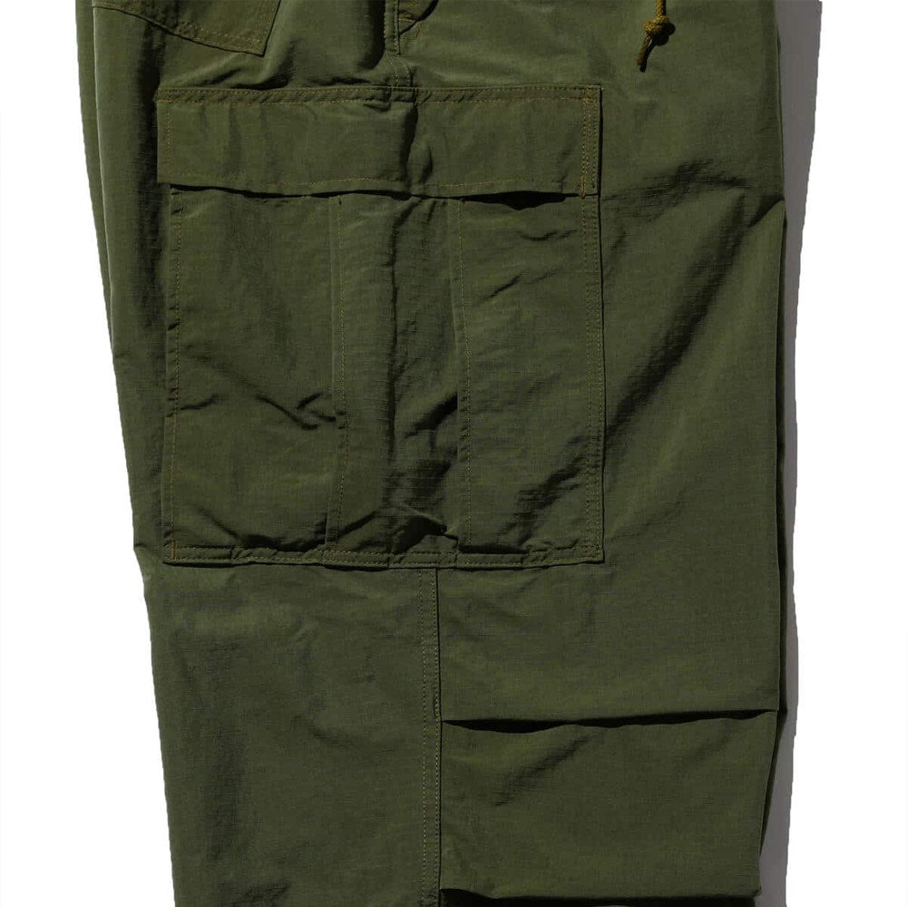 Beams Plus Stretch Nylon Ripstop Military 6-Pocket Overpants - Olive ...