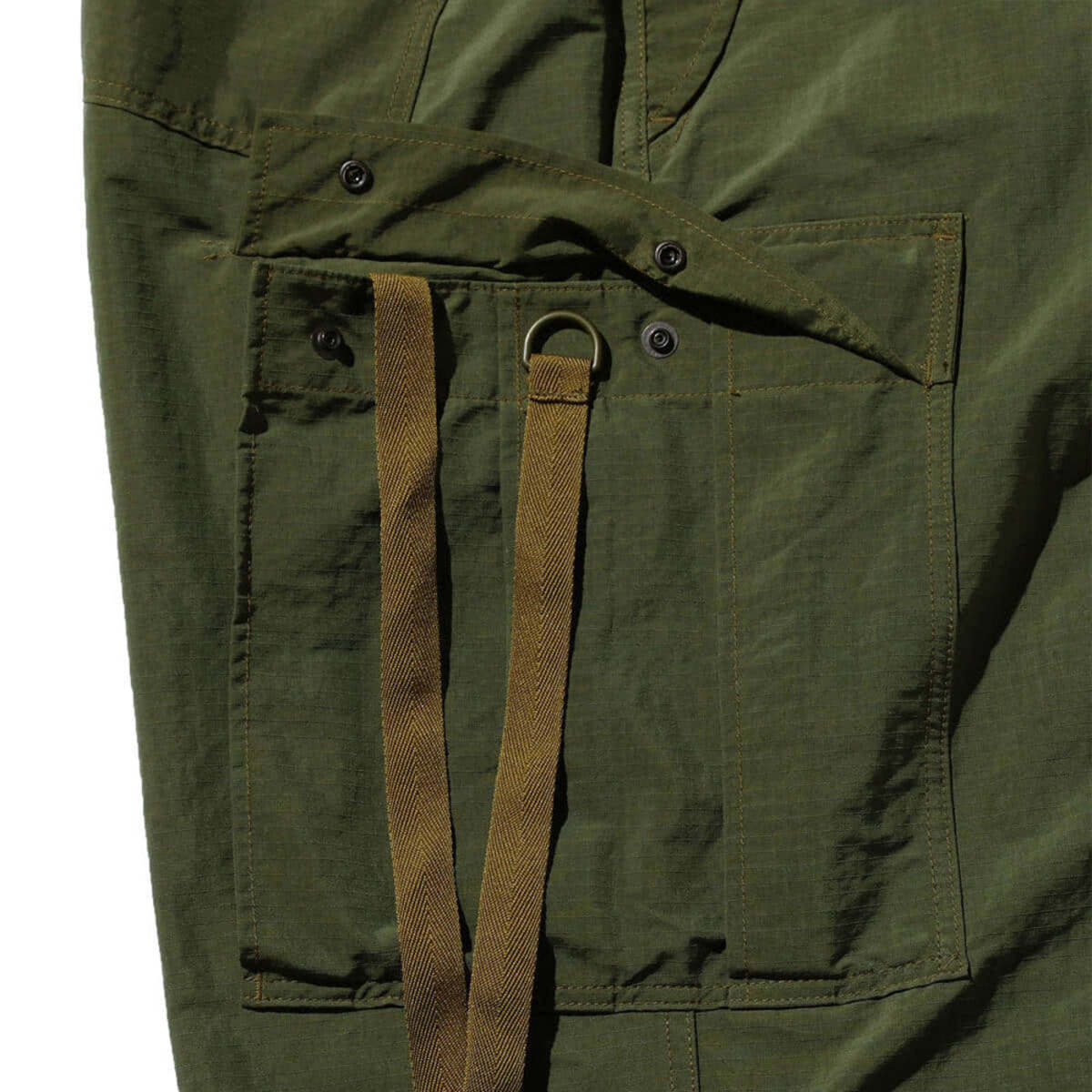 Beams Plus Stretch Nylon Ripstop Military 6-Pocket Overpants - Olive ...