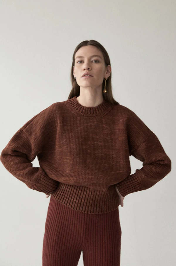 Misha & Puff Cotton Deck Sweater - Cedar | Garmentory