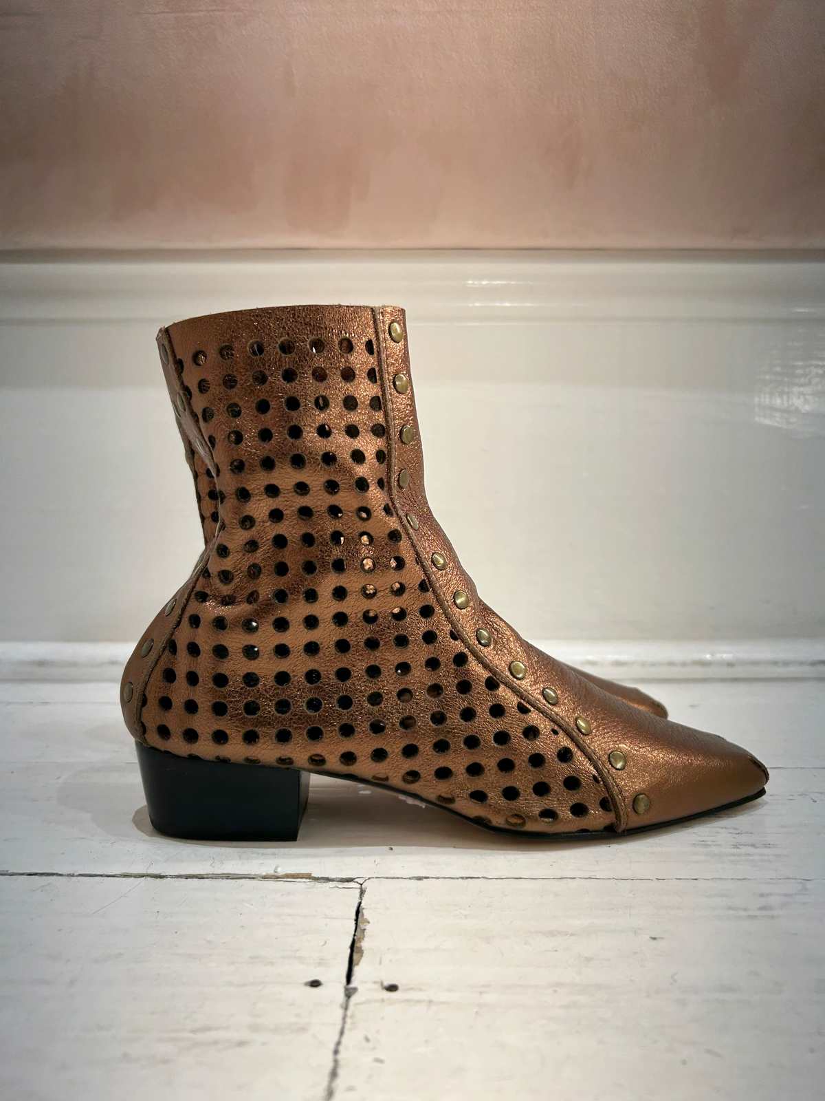 Rachel Comey Studded Cove Boot - Bronze | Garmentory