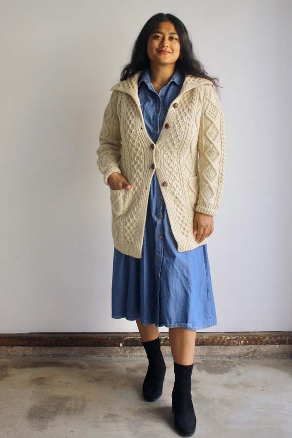 Long Cable Cardigan | Garmentory