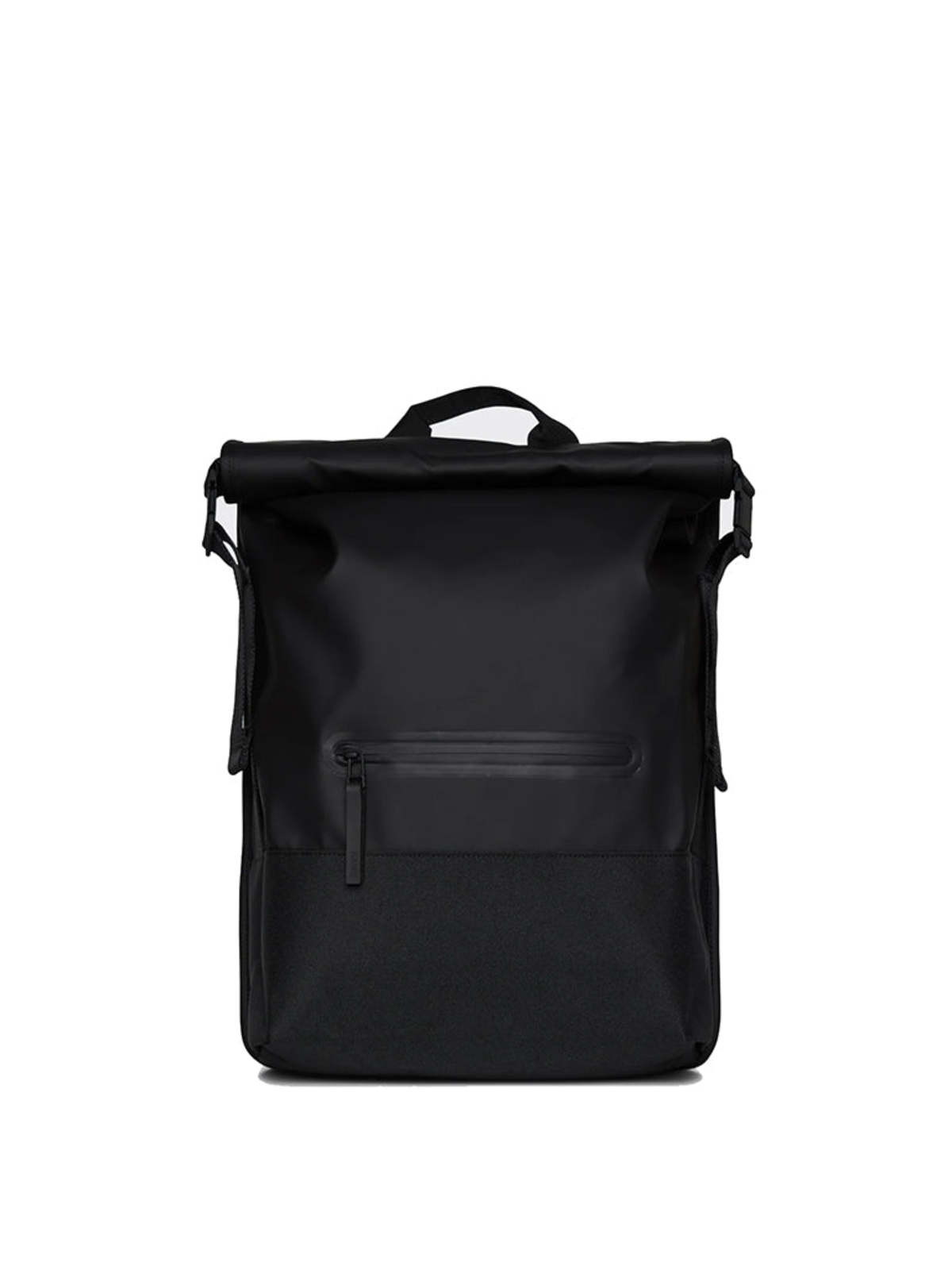 Rains Trail Rolltop Backpack - Black | Garmentory