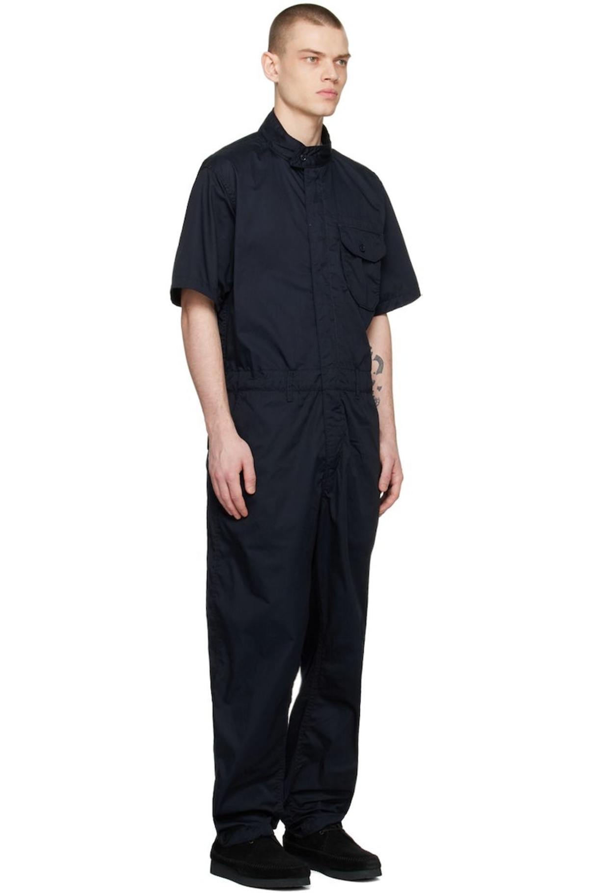 Engineered Garments Racing Jumpsuit - Dark Navy Feather | Garmentory