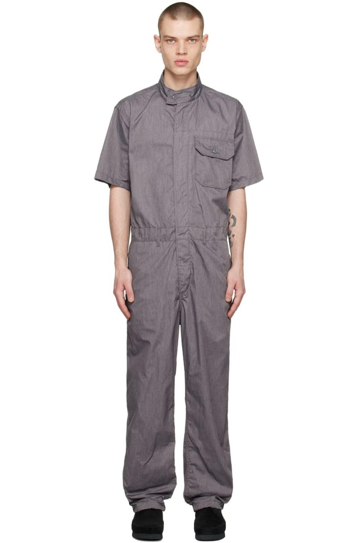 Engineered Garments Racing Jumpsuit - Gray Feather | Garmentory