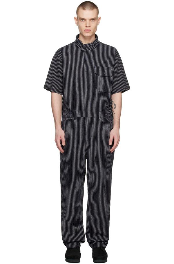 Engineered Garments Racing Jumpsuit - Navy/Gray | Garmentory