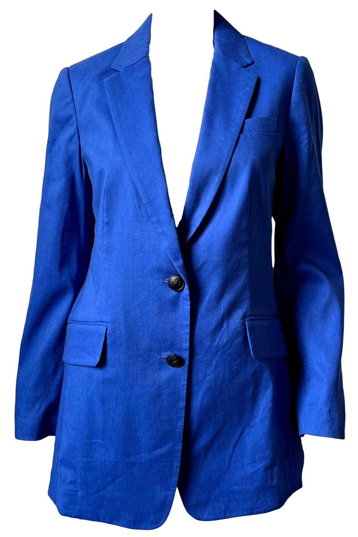 Rag & Bone Charles Linen Blazer - Blue | Garmentory