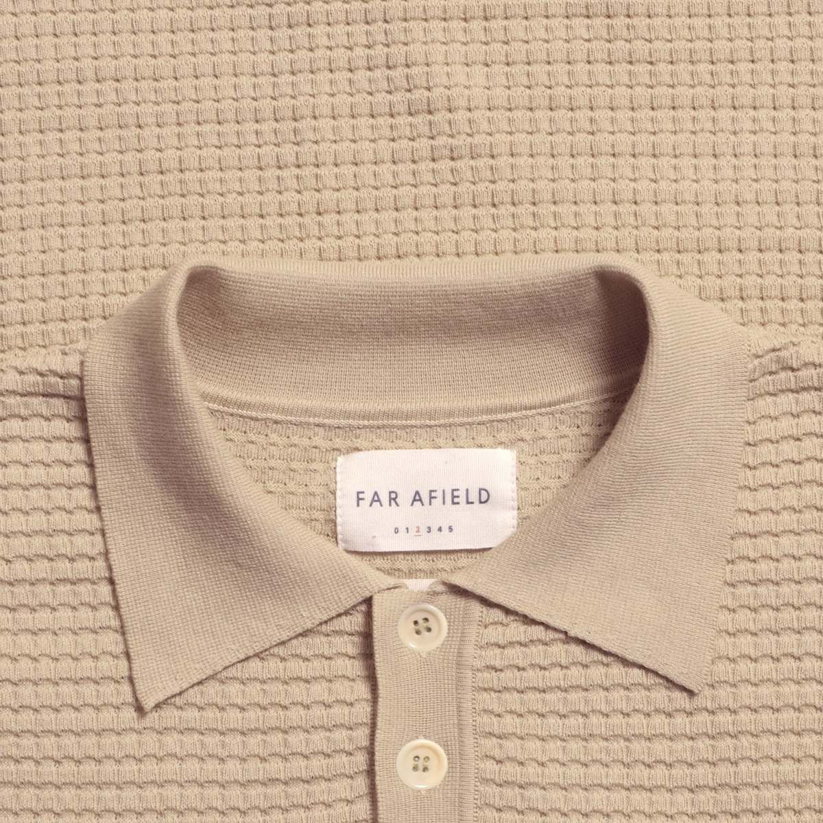 Far Afield Renard S/S Polo - PEYOTE SAND | Garmentory