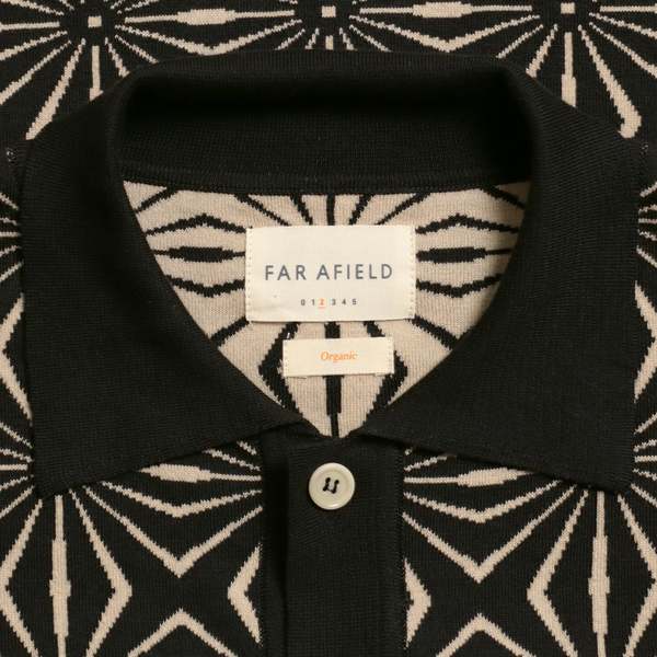 Far Afield Zigger S/S Cardigan - TENTEO METEORITE BLACK | Garmentory