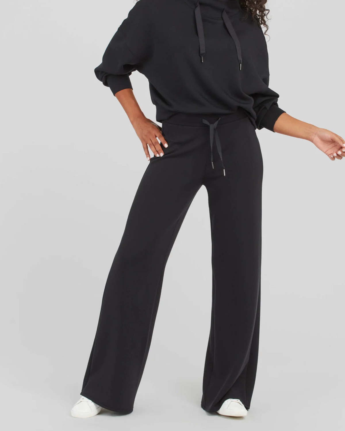 Spanx Air Essentials Wide Leg Pant - Very Black | Garmentory