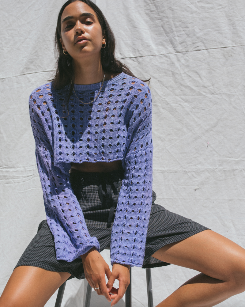 Riverside Tool & Dye Cropped Sweater | Garmentory