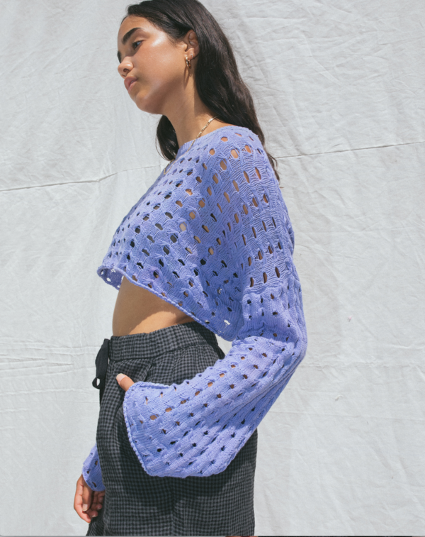 Riverside Tool & Dye Cropped Sweater | Garmentory