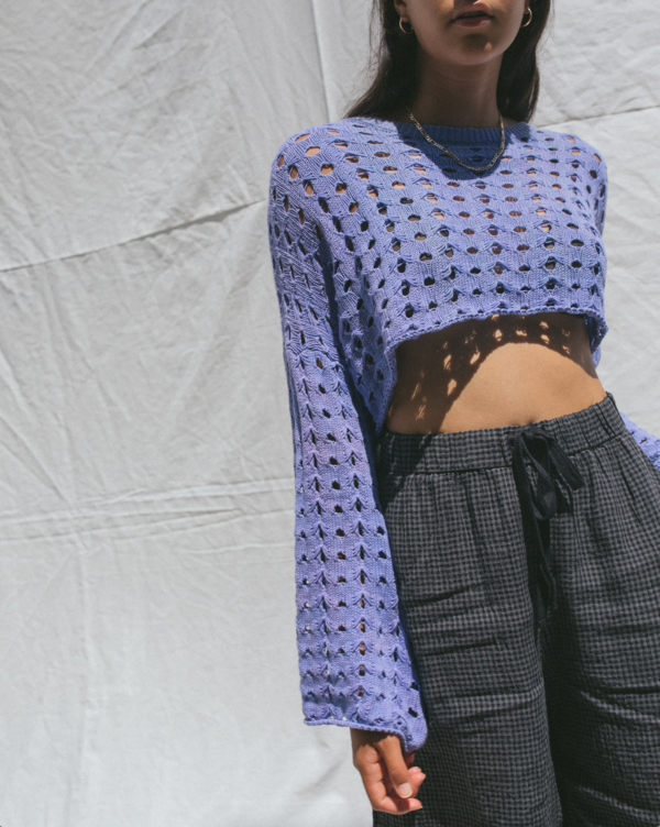 Riverside Tool & Dye Cropped Sweater | Garmentory