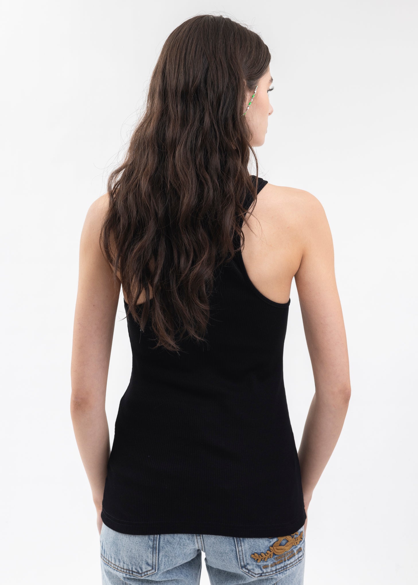 BLACK INVISIBLE STRAP TANK TOP | Garmentory