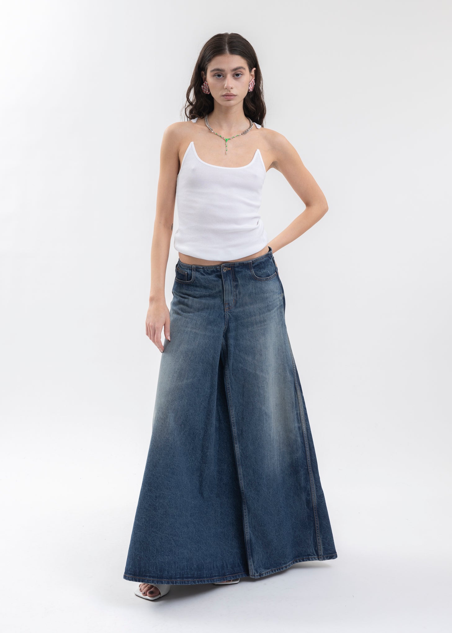 Y/project WHITE INVISIBLE STRAP TANK TOP - White | Garmentory