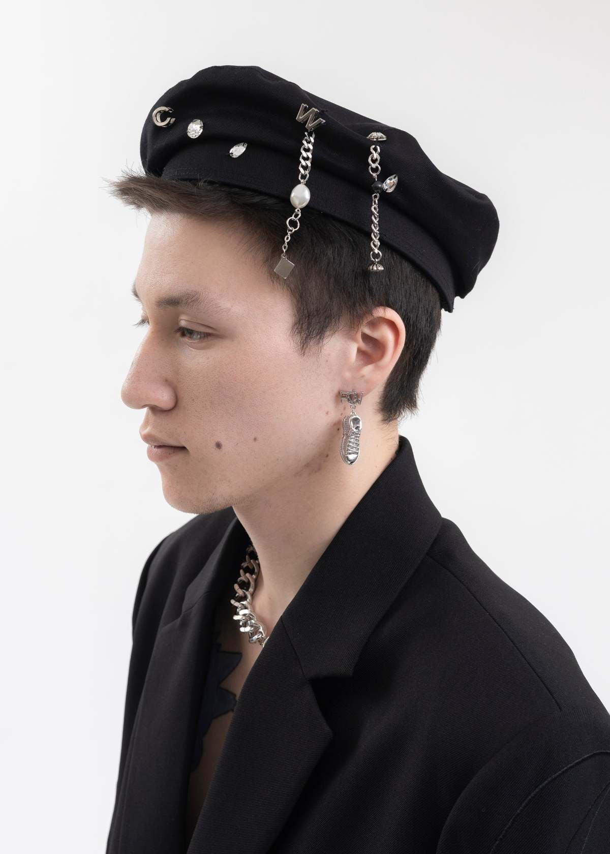 Feng Chen Wang Fcw Embellishment Beret - Black | Garmentory