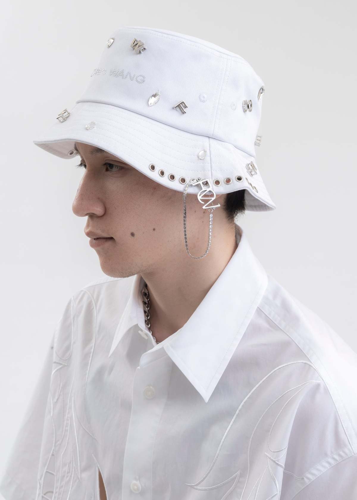 Feng Chen Wang Decorated Fishermans Hat - White | Garmentory