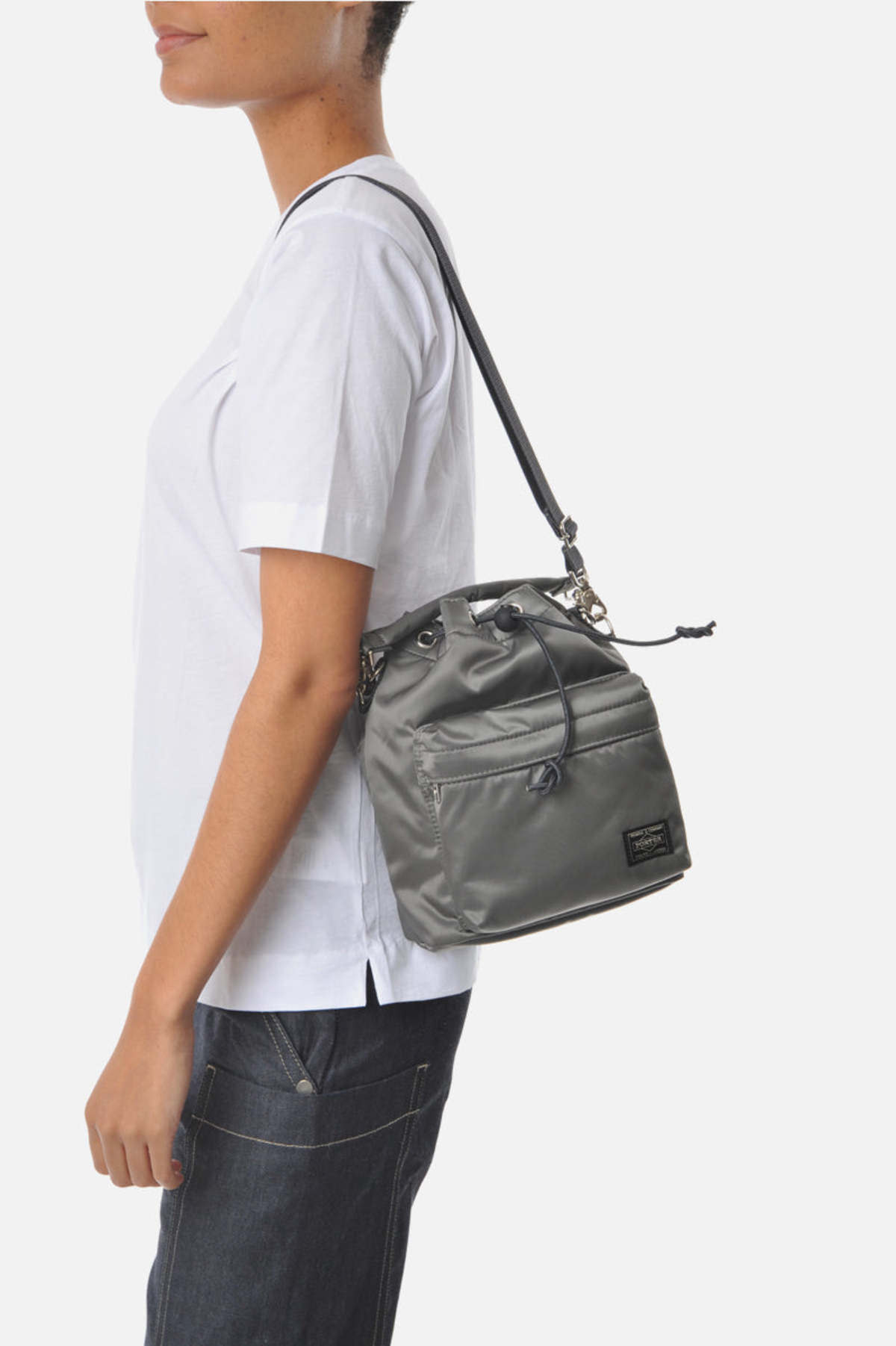 Porter Small Balloon Sac Tanker Bag - Grey | Garmentory