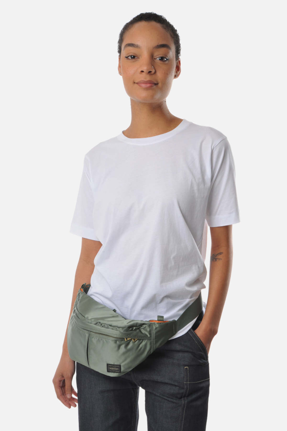 Porter Small Tanker Cross Body Sling - Sage Green | Garmentory