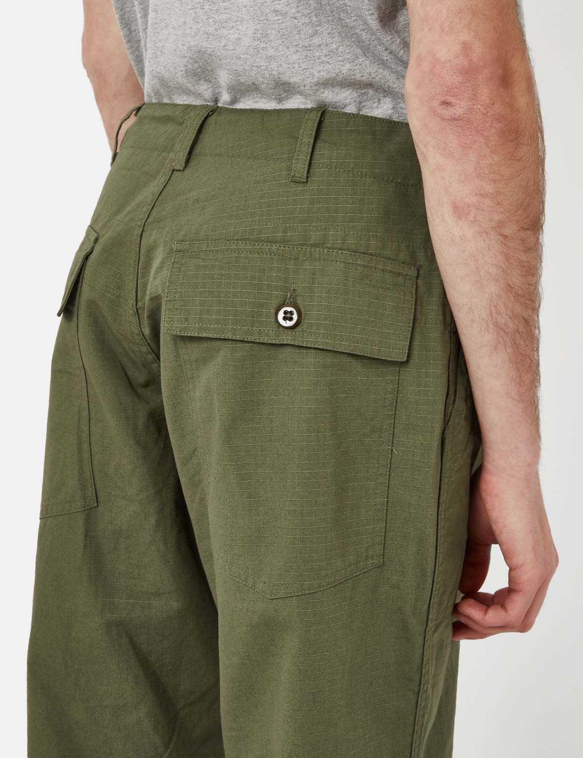 Engineered Garments Fatigue Relaxed Pant - Olive Green | Garmentory