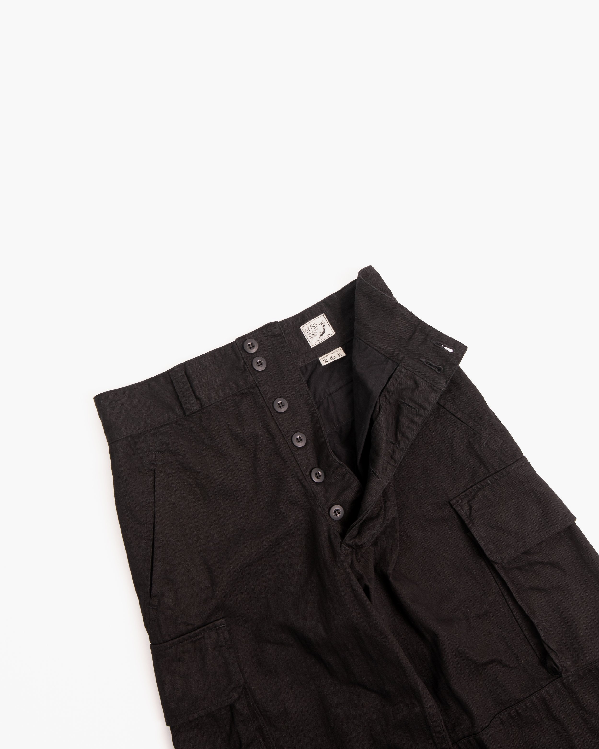Orslow M-47 French Army Cargo Pants - Black | Garmentory
