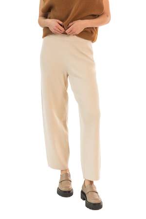 Paper Label Reid Curve Knit Pant - natural | Garmentory