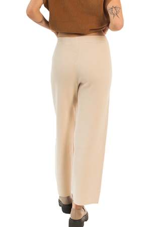 Paper Label Reid Curve Knit Pant - natural | Garmentory