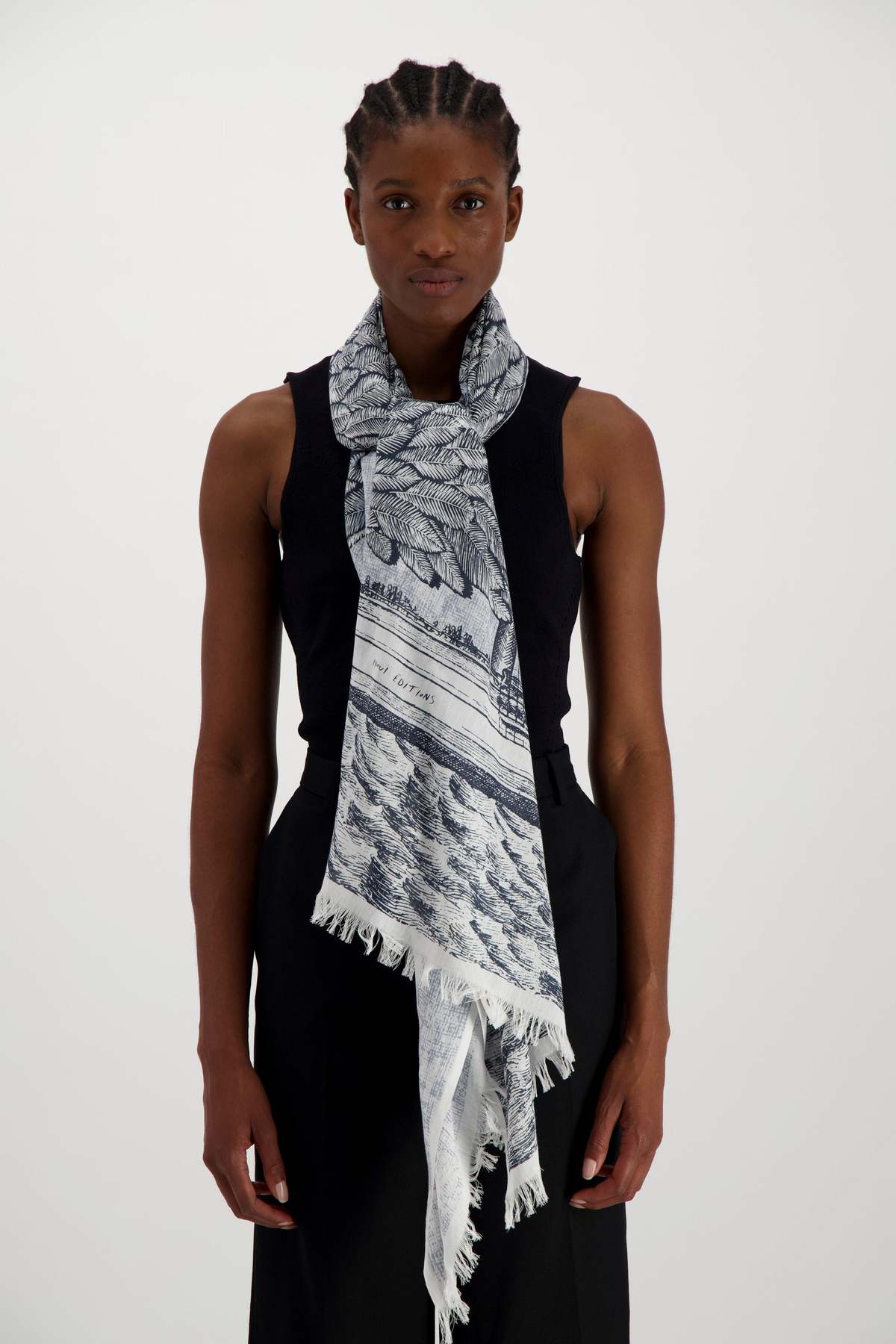 Inoui Editions 100 Philomene Scarf - White | Garmentory