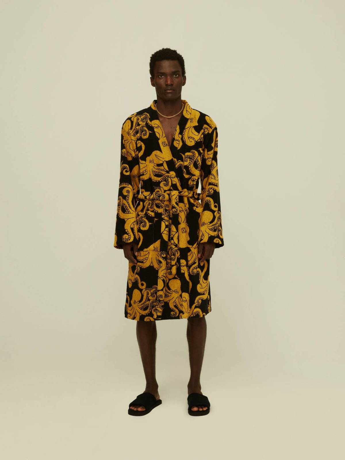 OAS Black Octo Robe - Black/yellow | Garmentory