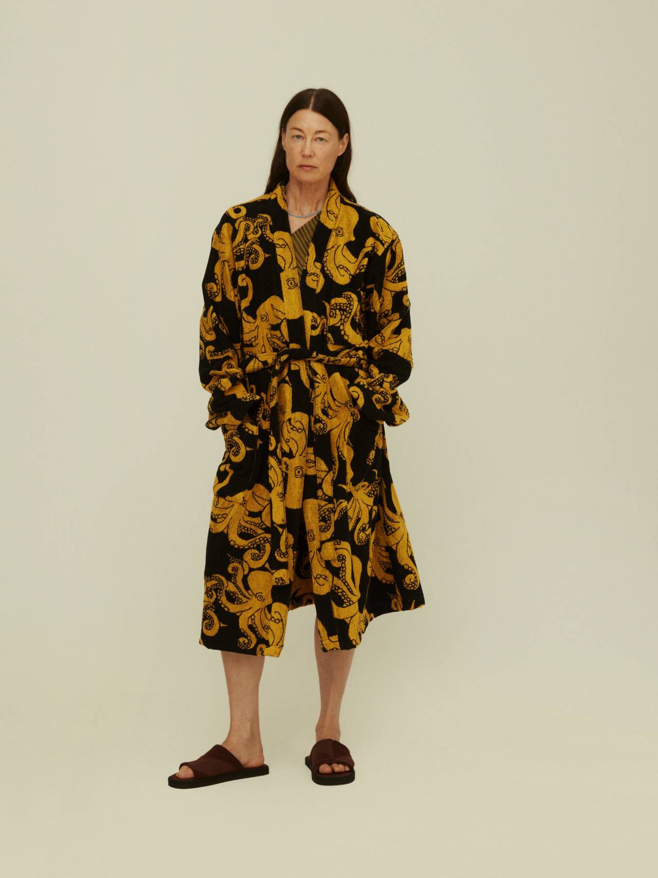 OAS Black Octo Robe - Black/yellow | Garmentory