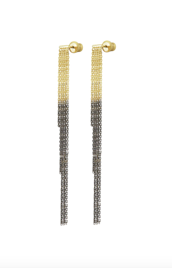 Marie Laure Chamorel Long Earrings - Bicolore Gold | Garmentory
