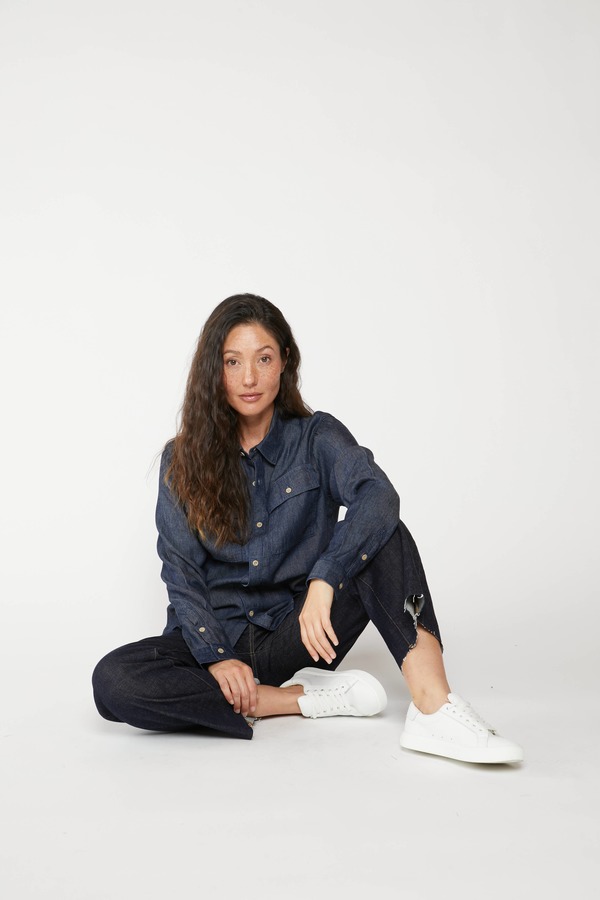 Oliver Logan Mercer Linen - Dark Indigo | Garmentory