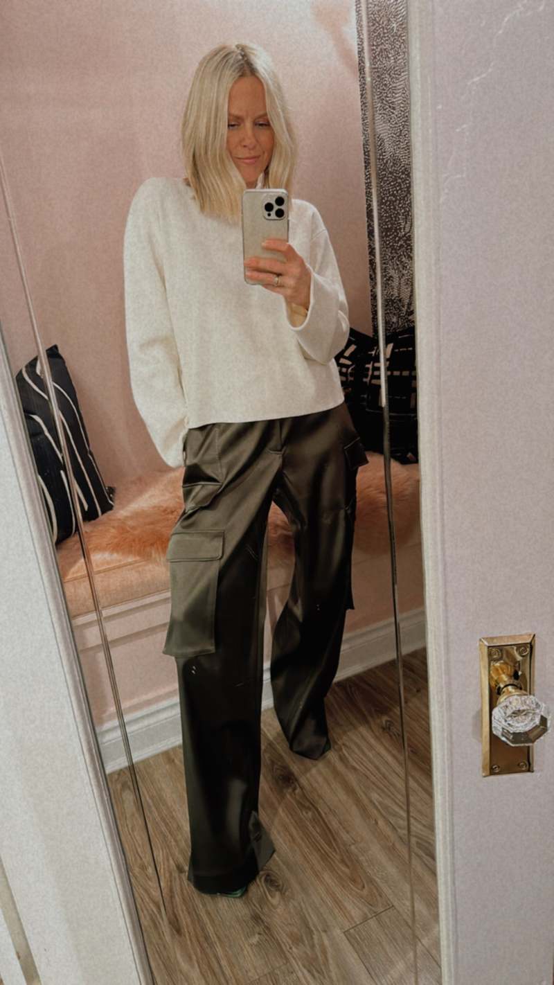 FRAME Denim Relaxed Straight Cargo Pant - Army Green | Garmentory