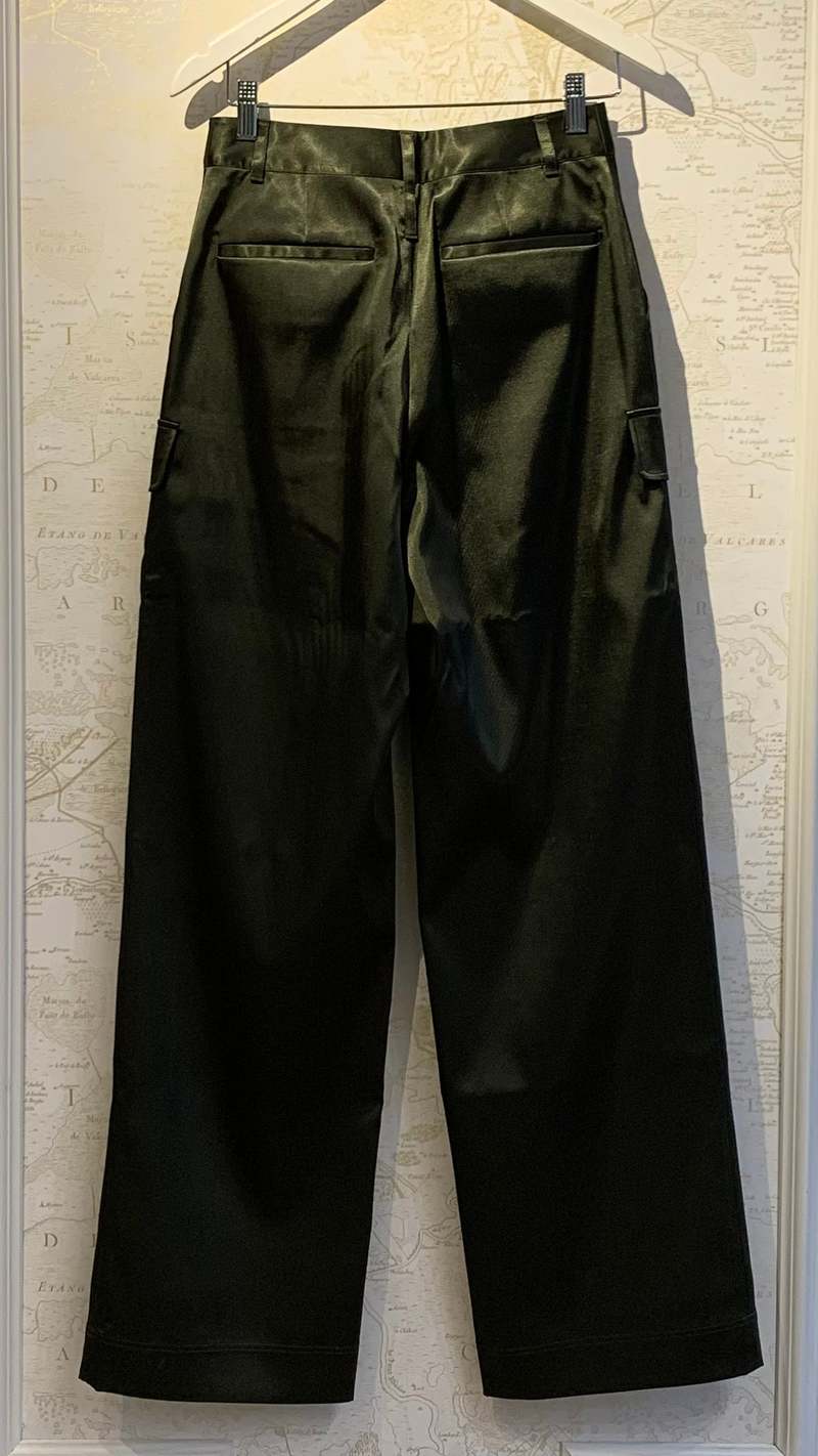 FRAME Denim Relaxed Straight Cargo Pant - Army Green | Garmentory