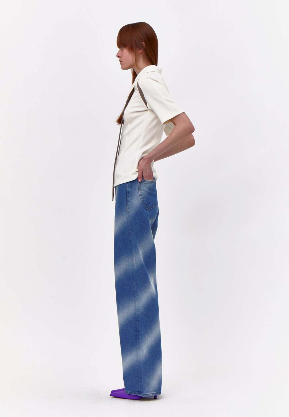 KIJUN Air Brushed Jeans - Blue | Garmentory
