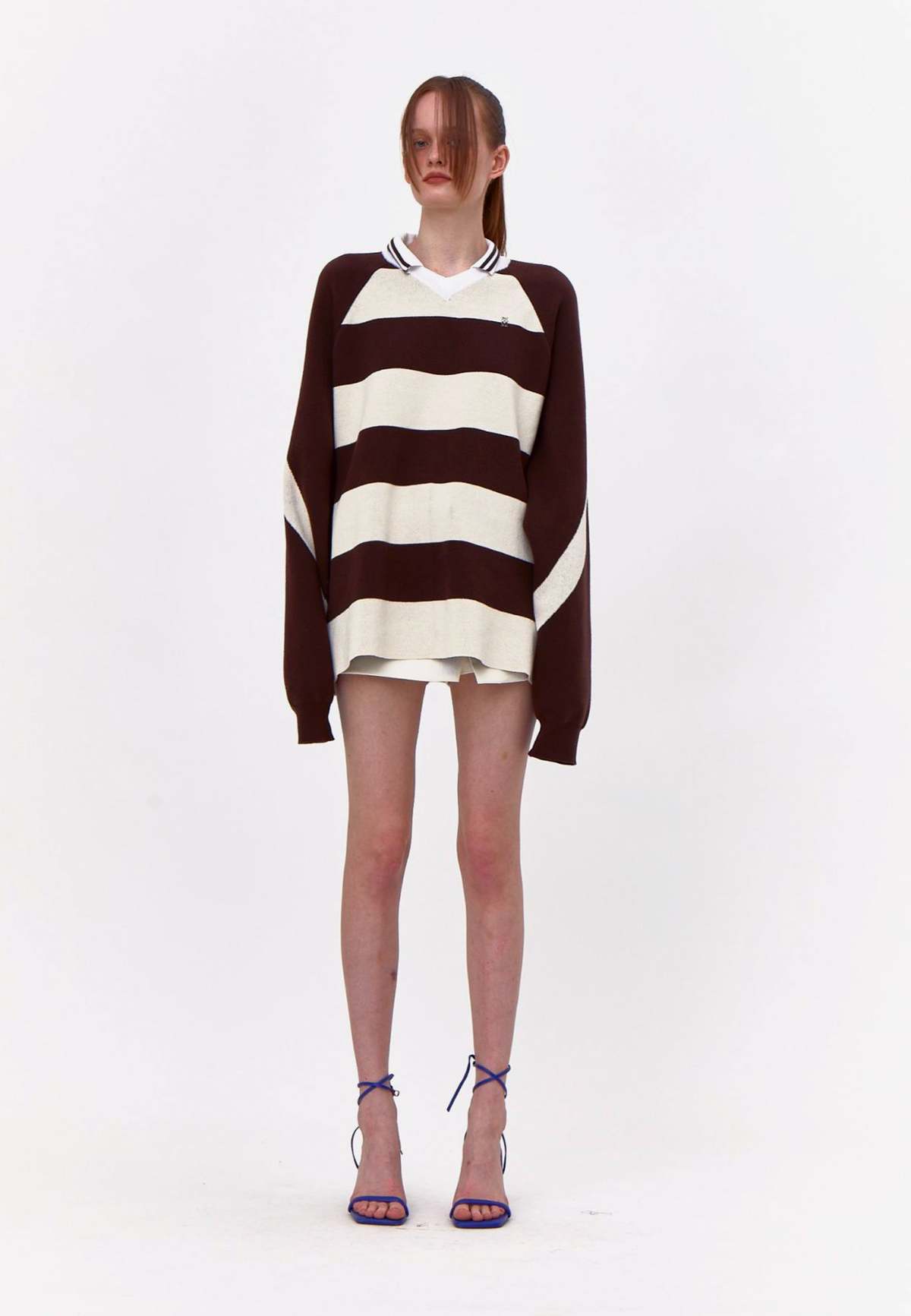 KIJUN Knit Rugby Top - Brown | Garmentory