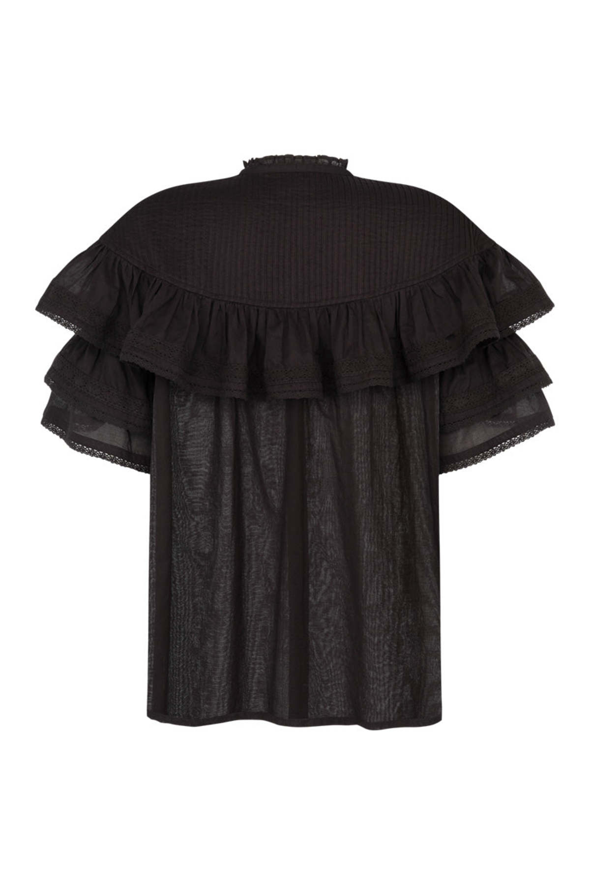 SPELL & THE GYPSY COLLECTIVE Dove Lace Blouse - Midnight | Garmentory