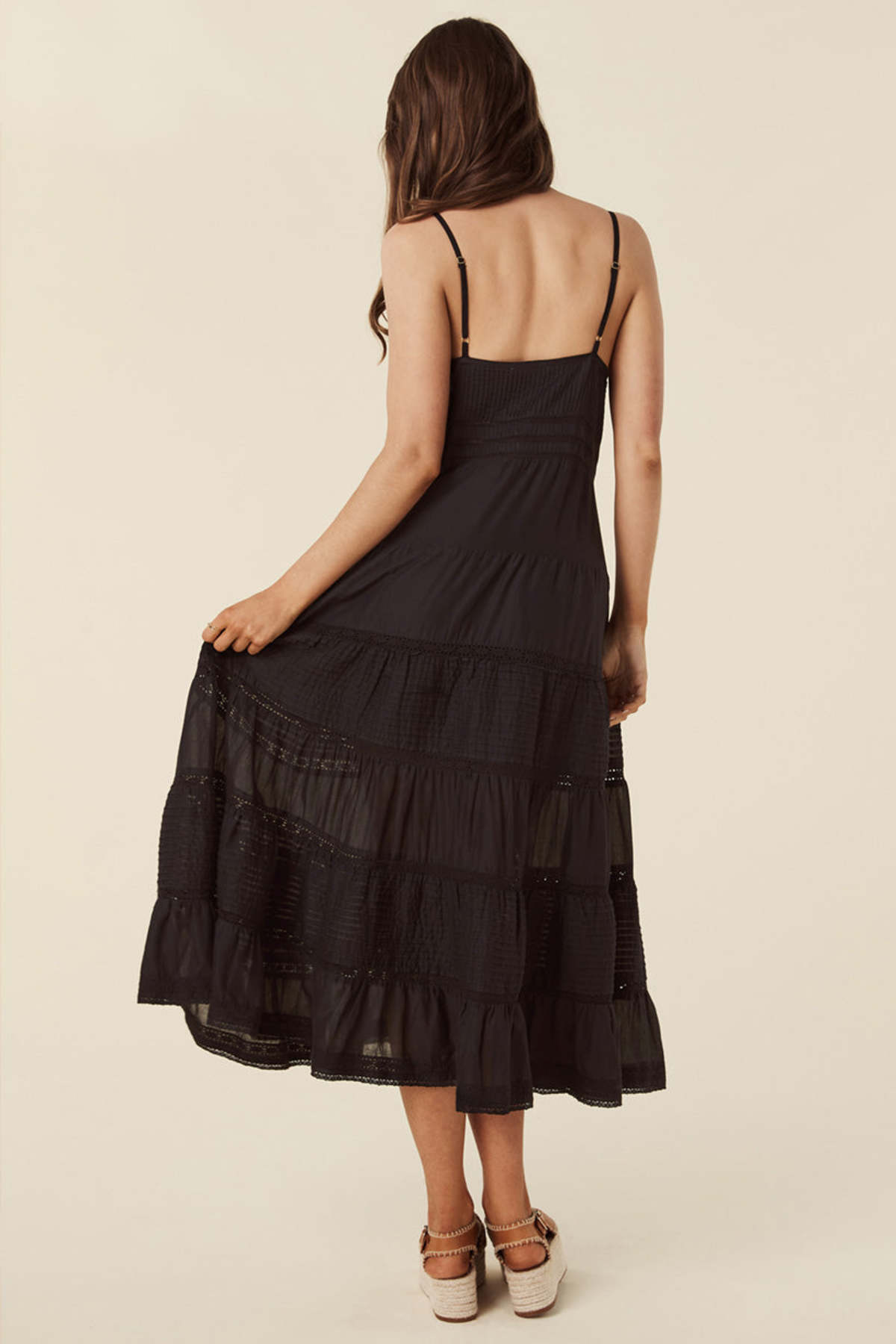 SPELL & THE GYPSY COLLECTIVE Dove Lace Strappy Dress - Midnight ...